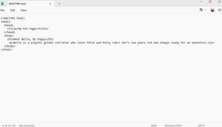 HTML for Kids: Build Your First Web Page (Step-by-Step)